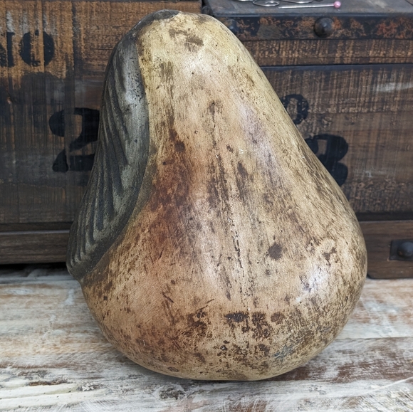Source Unknown | Accents | Vintage Oversized Ceramic Pear Decor | Poshmark